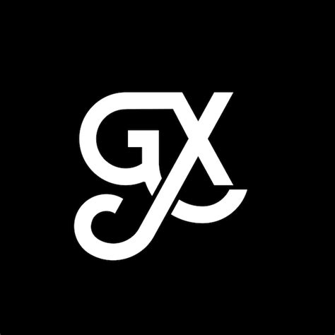 Premium Vector Gx Letter Logo Design On Black Background Gx Creative Initials Letter Logo
