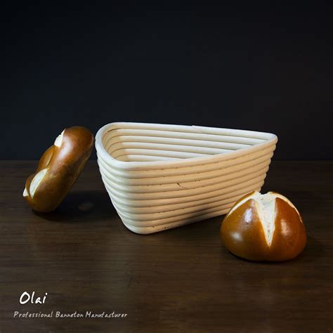 Wholesale Natural Rattan Triangle Bread Proofing Basket Proofing Basket And Bread Basket Price