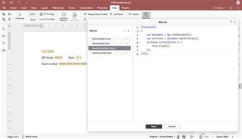 重置所有表单 Onlyoffice