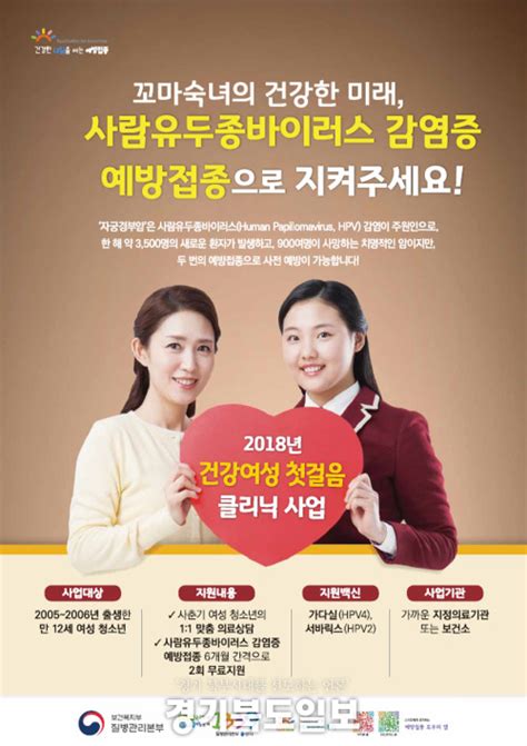 남양주시 여성 청소년 대상 사람유두종바이러스hpv 예방접종 경기북도일보