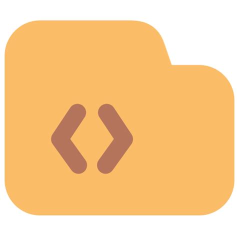 Folder Code Documents Programming Development Colored Icon