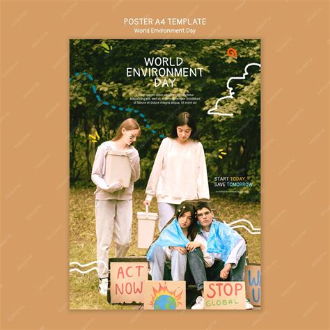 세계 환경의 날 포스터 템플릿 무료 Psd 파일
