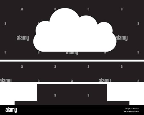 Monitor Computer With Cloud Computing Stock Vector Image And Art Alamy