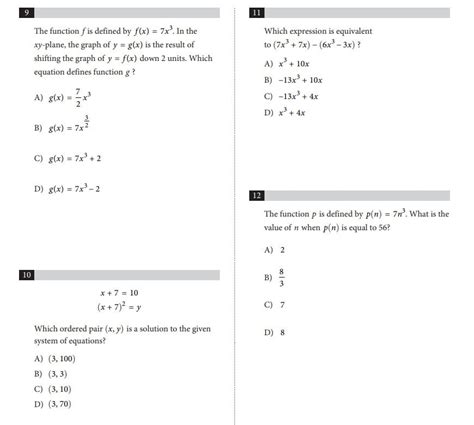 Sat Math Tổng Hợp Các Dạng Toán Phổ Biến Trong Đề Sat