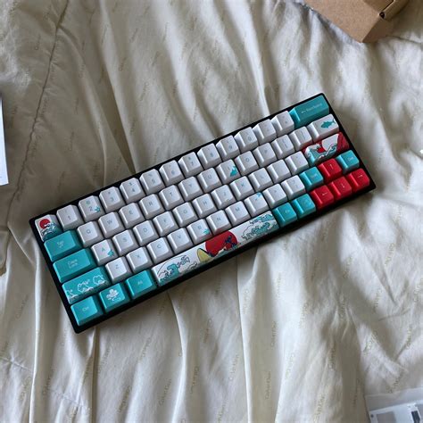 71 Keys Pbt Keycap Coral Sea Keycaps Universal Column For Oem Profile