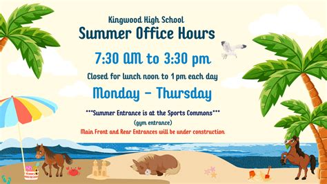 Khs Summer Office Hours Kingwood High School