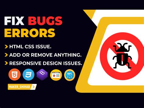 Fix Your HTML CSS Bootstrap Bug And Errors 24 7 Upwork