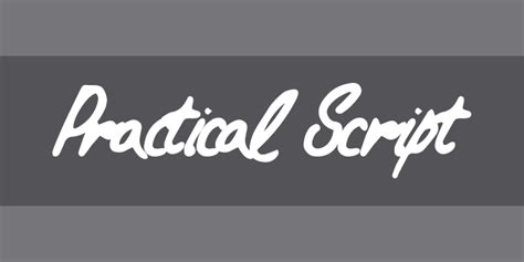 practical script font zillion
