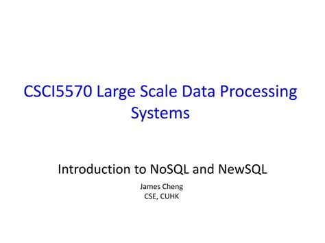 csci5570 large scale data processing systems ppt download