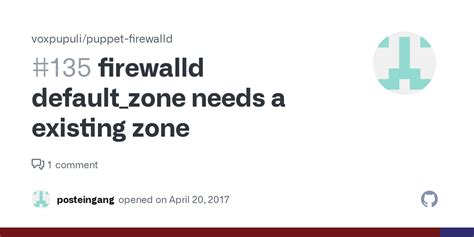 Firewalld Default Zone Needs A Existing Zone Issue Voxpupuli Puppet Firewalld Github