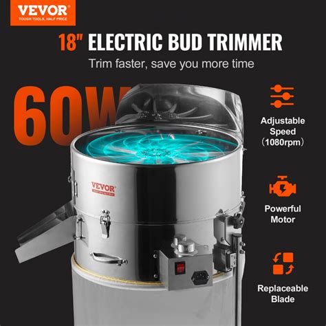Vevor Electric Bud Trimmer 18 Electric Leaf Trimmer Machine With 60w