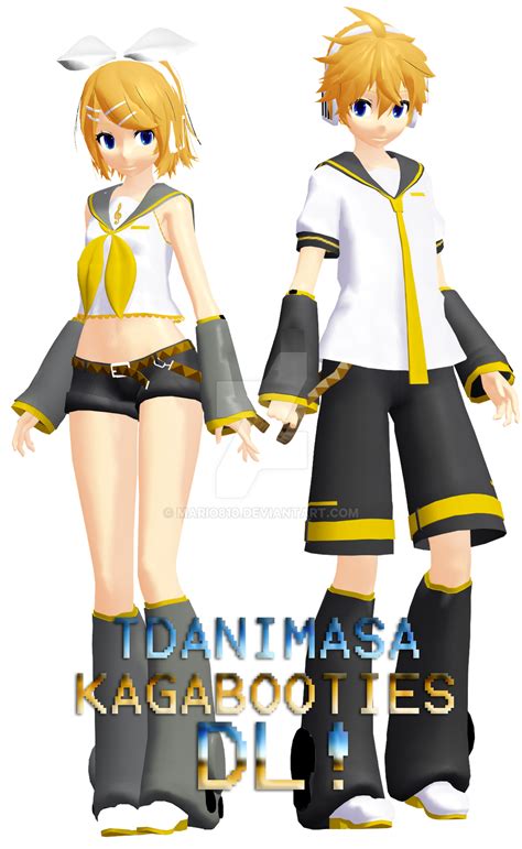 Mmd Newcomer Tdanimasa Kagamine Rin Len Dl By Mario810 On Deviantart