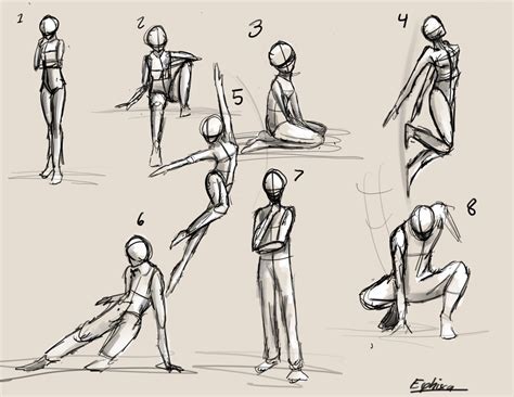 Muna Sketches Pose Challenge Ephixa 插畫 Art Street