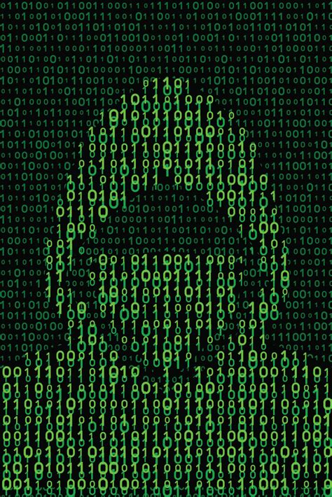 Hacker Poster Binary Code Decor Computer Cybersecurity Coder Matrix Decorations Technology