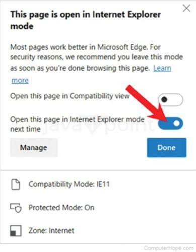 How To Keep Using Internet Explorer In Microsoft Edge With Ie Mode Tpoint Tech