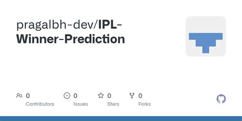 GitHub Pragalbh Dev IPL Winner Prediction