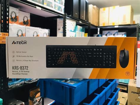A4tech Krs 8372 Combo Keyboard And Mouse Usb Black On Carousell