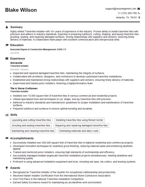 Interview Questions For Travertine Cutting Interviewgemini Your Interview Companion