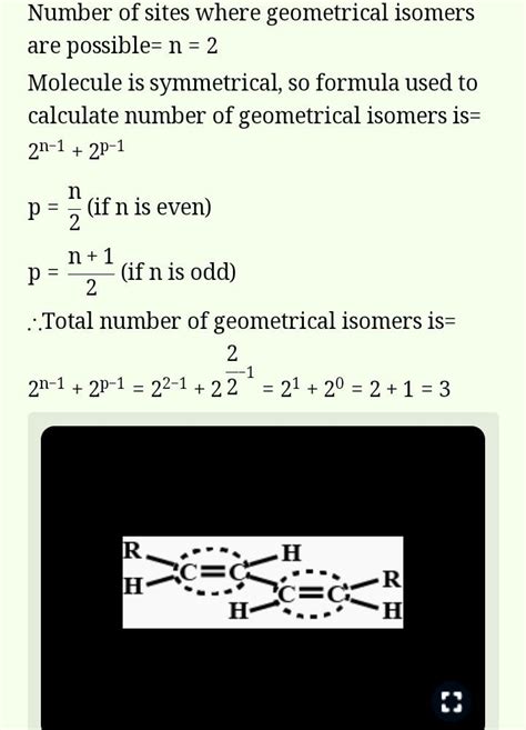 Calculation Of Geometrical Isomers Formula At John Galindo Blog