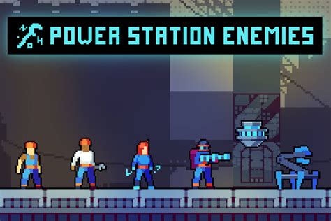 Power Station Enemy Sprite Sheets Download CraftPix Net