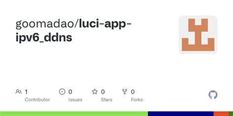 github goomadao luci app ipv6 ddns