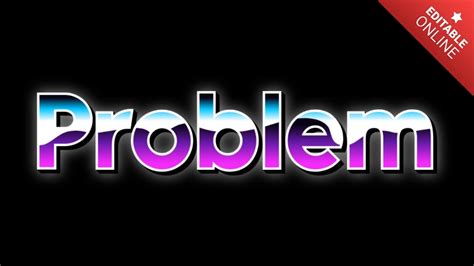 Problem Text Effect Generator