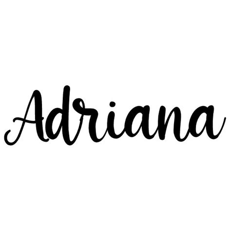 Adriana Adriana Aesthetic Names Cross Tattoo Designs