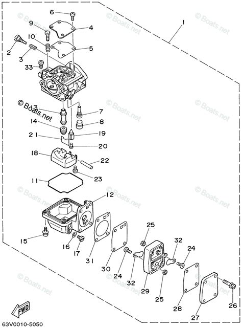 Yamaha Outboard 2002 Oem Parts Diagram For Carburetor