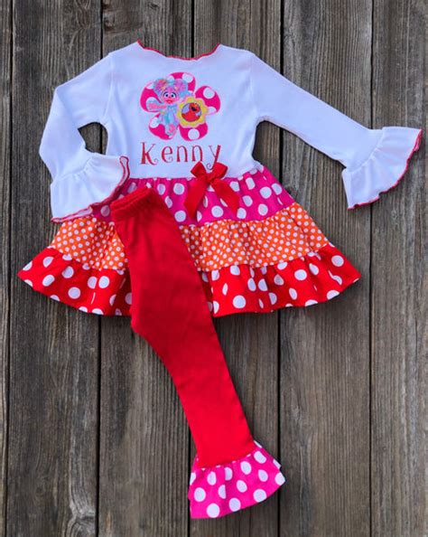 Abby Caddaby And Elmo Birthday Girl Outfit Lil Bug Clothing