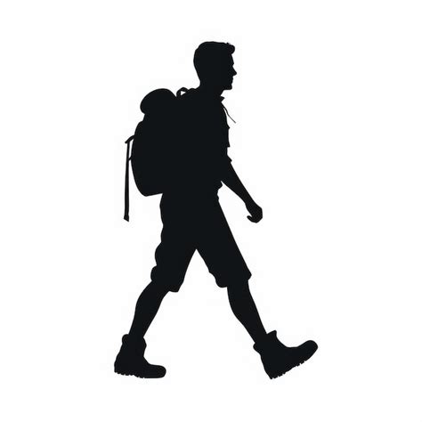 Premium Photo A Men With School Bag Shillouette Pictures