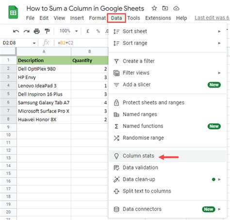 12 Ways To Sum A Column In Google Sheets Software Accountant