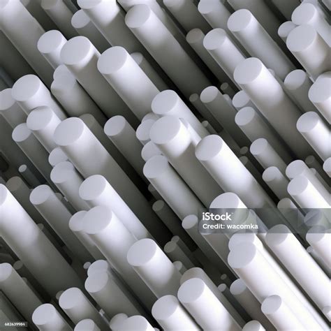 3d 렌더 디지털 일러스트레이션 추상적 배경 화이트 메탈 글라스 스틱 막대 핀 생크 매크로 브러시 텍스처 나노기술에 대한 스톡 사진 및 기타 이미지 Istock