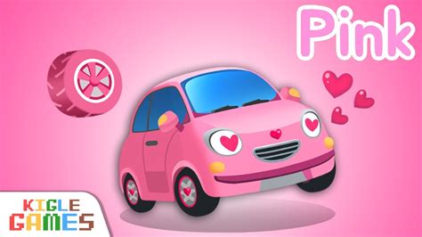 분홍색 자동차 타요 색깔놀이 Colors Pink 핑크 색칠공부 경찰차 소방차 구급차 중장비 폴리스 엠뷸런스 꼬마버스타요 키글 Kigle Games