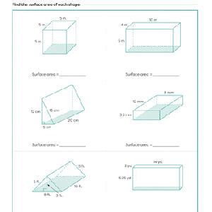 Calculating Surface Area Education