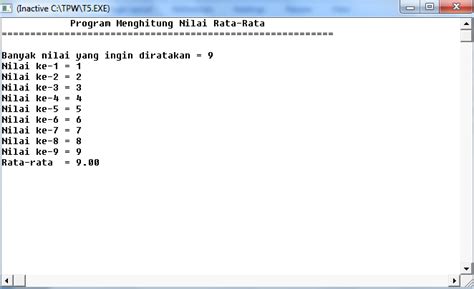 Program Pascal Kalkulator Mencari Nilai Rata Rata Contoh Kode Procedure Dan Array Tekprogapp