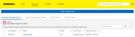 How To Manage A Case In Cognex Support Community Cognex Support Community
