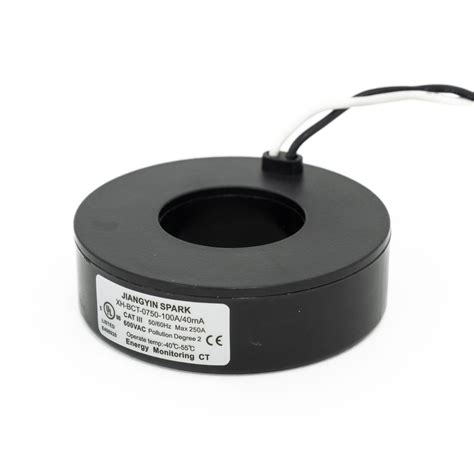 Bct 0750 100A 40mA Ring Core Current Transformer Solid Core Current Sensor China Solid Core CT