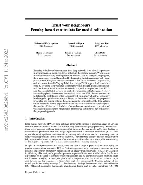Pdf The Devil Is In The Margin Margin Based Label Smoothing For