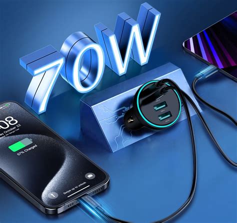 Rocoren Zhongxiang 4 Port Car Charger 70w Malaysia Kts