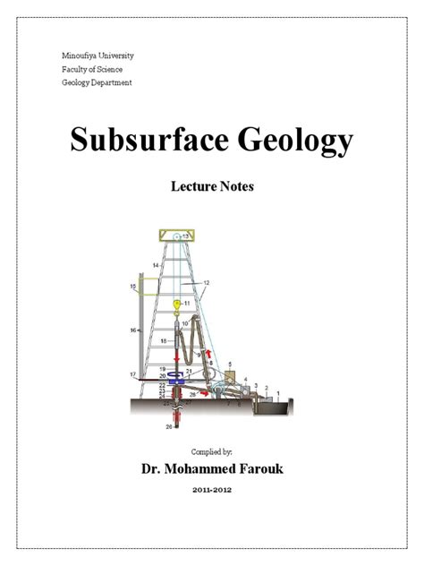 Subsurface Geology Lecture Notes Dr Mohamed Farouk 2011 2012
