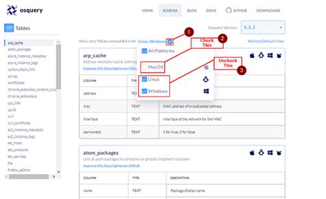 Tryhackme Osquery The Basics Room — Task 4 Schema Documentation Task