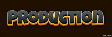 Production Text Effect And Logo Design Word