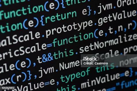 Foto De Código Java Script Real Desenvolvendo Tela Conceito De Algoritmo Abstrata Programação De