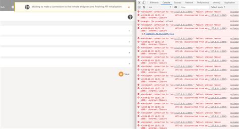Substrate Polkadot App Js Ui Waiting To Make A Connection To The