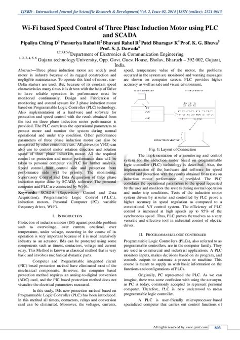 Pdf Wi Fi Based Speed Control Of Three Phase Induction Motor Using