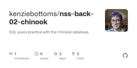 Github Kenziebottomsnss Back 02 Chinook Sql Query Practice With The