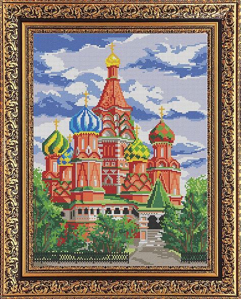 Вышивка бисером Набор Собор Василия Блаженного - купить с доставкой по ...