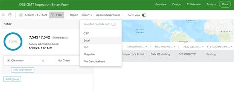 allow users to export survey records by survey123 esri community