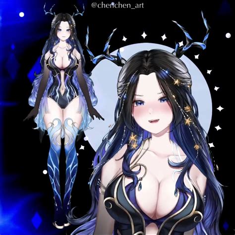 chenchen | Vartist on Twitter: "🌊 VTUBER MODEL SHOWCASE 🌊 She will guide you into the deepest ...