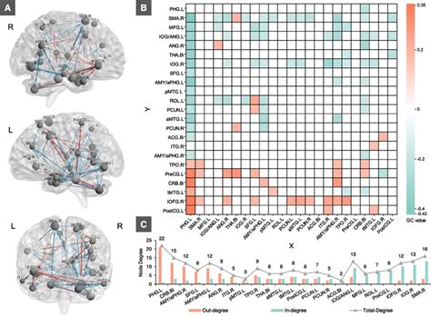 Causal Connectivity Among The Roi Wise Cascn A And B Characterize The